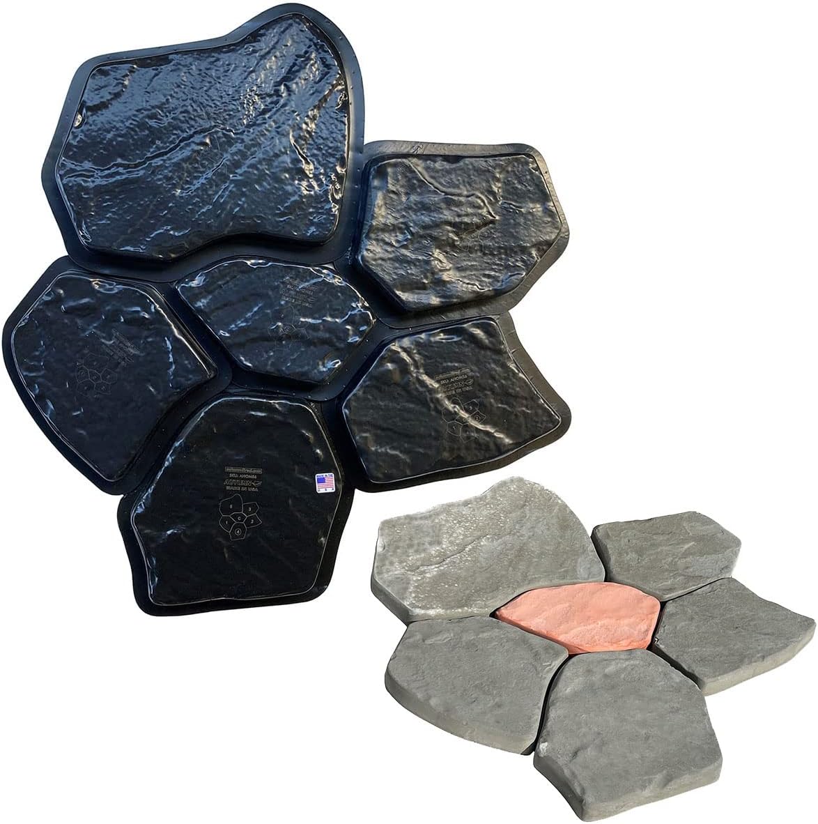 Amazon.com: AUTUMN Flagstone Durable Mold for Concrete, DIY Flagstone ...