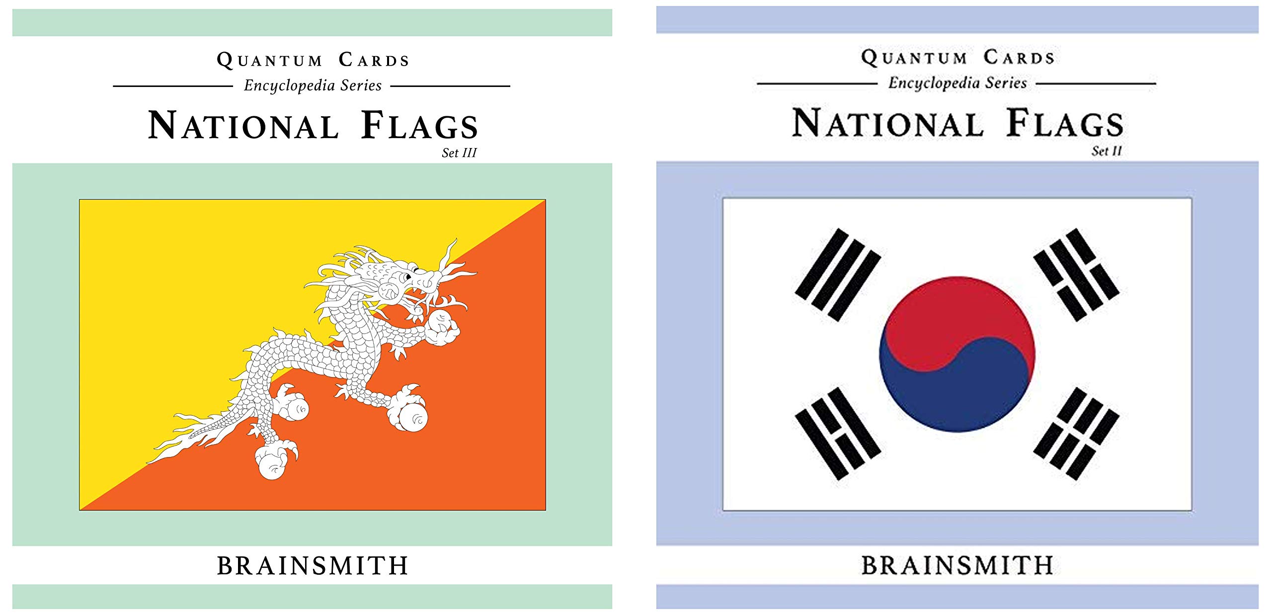 Brainsmith Quantum Flash Cards National Flags Educational Flashcard Set ...
