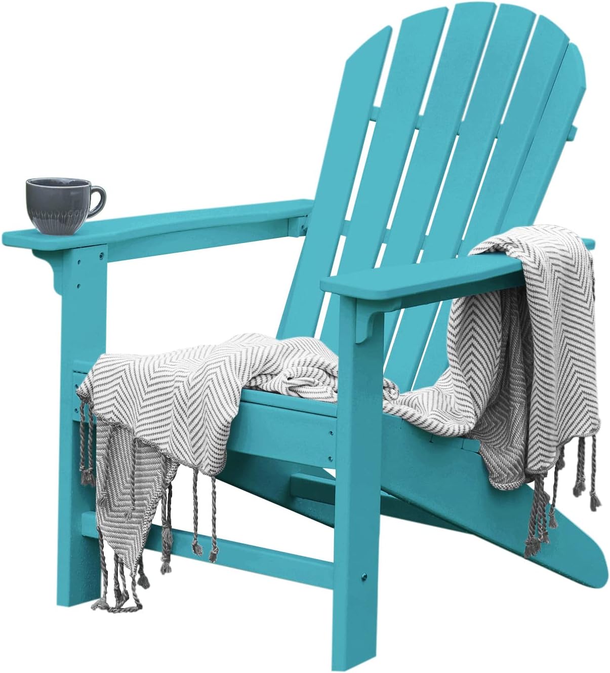 Amazon.com : OTSUN Adirondack Chair, Large Lawn Chair Weather Resistance, 4 Steps Easy Assembly ...