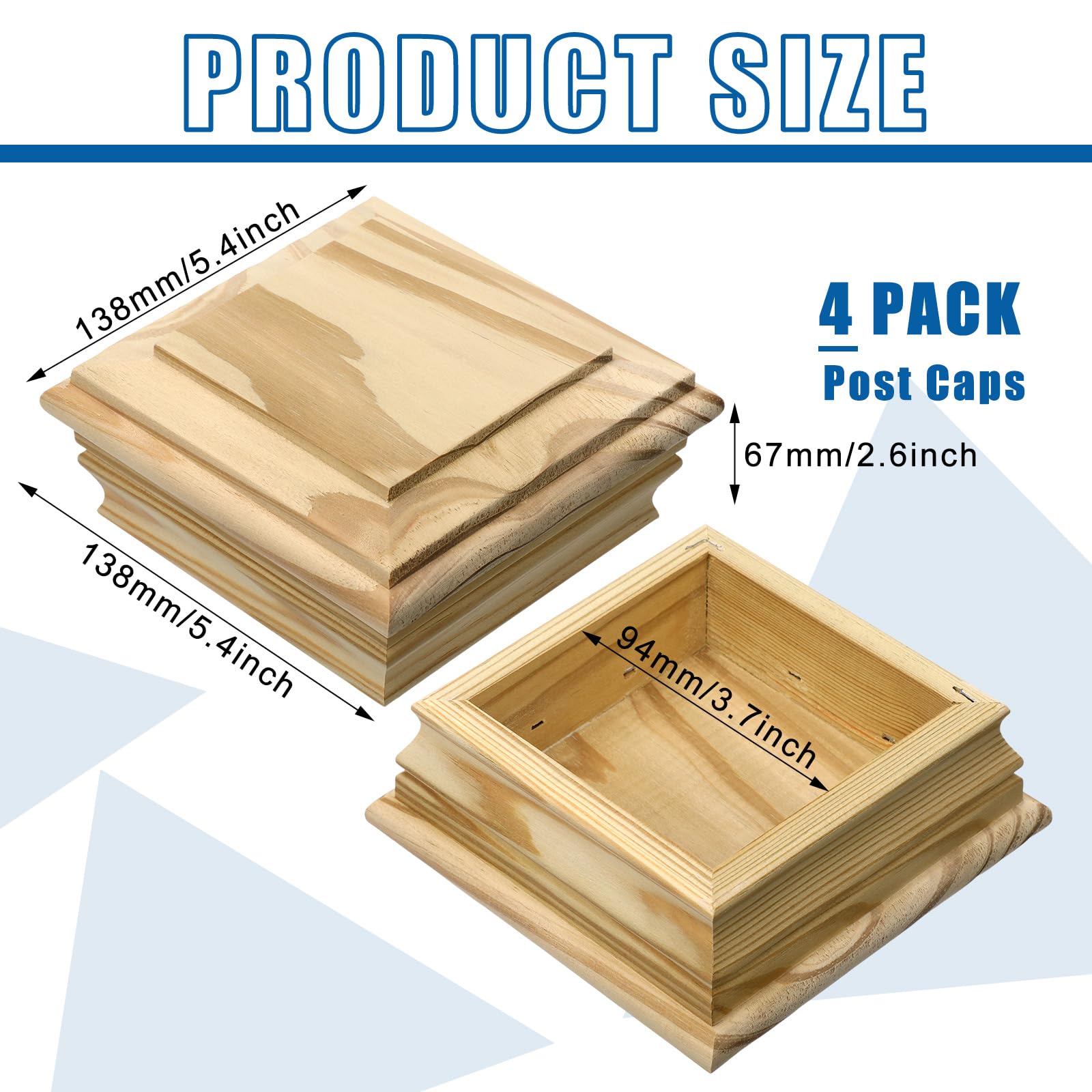 Cedar Fence Post Caps 4x4 4x4 Traditional Wood Post Cap W/ Copper