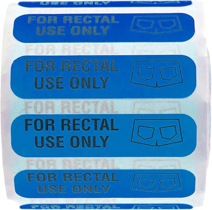 Use Only Permanent Stickers - Roll of Rectal Sticker Permanent Labels ...
