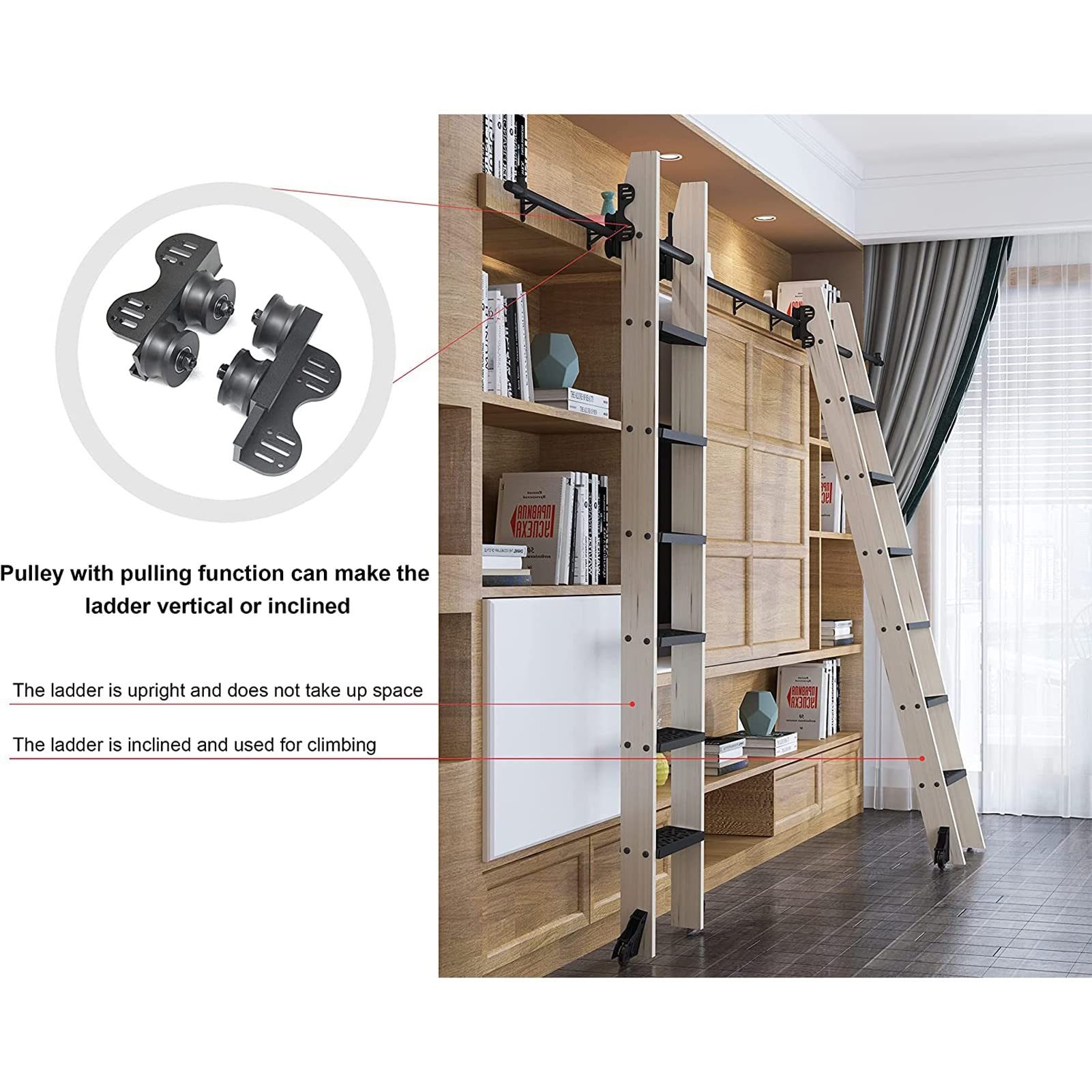 Sliding Library Ladder Kits