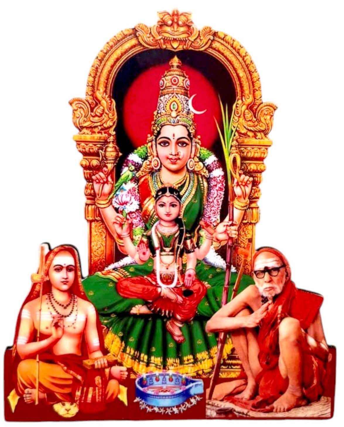 Buy Vils Goddess Sri Kanchi Kamakshi Bala Tripura Sundari Adhi Sankarar ...