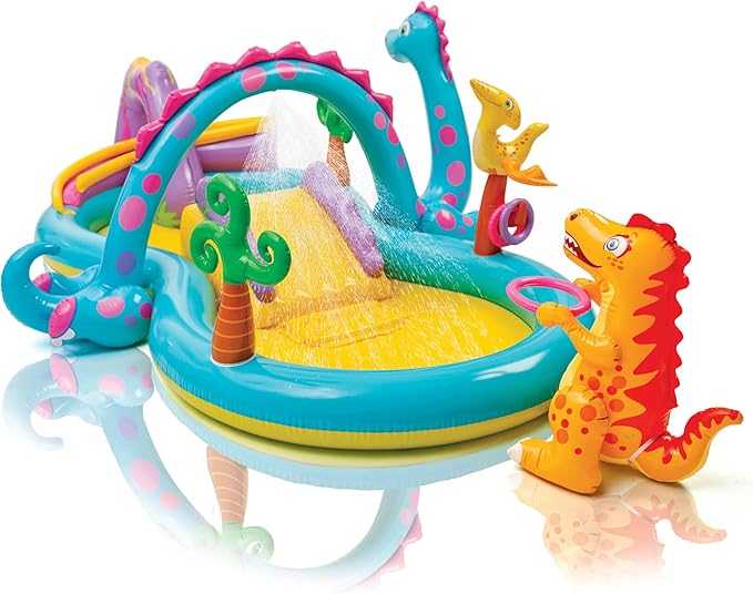 Amazon.com: Intex Dinoland Inflatable Play Center, 119in X 90in X 44in ...
