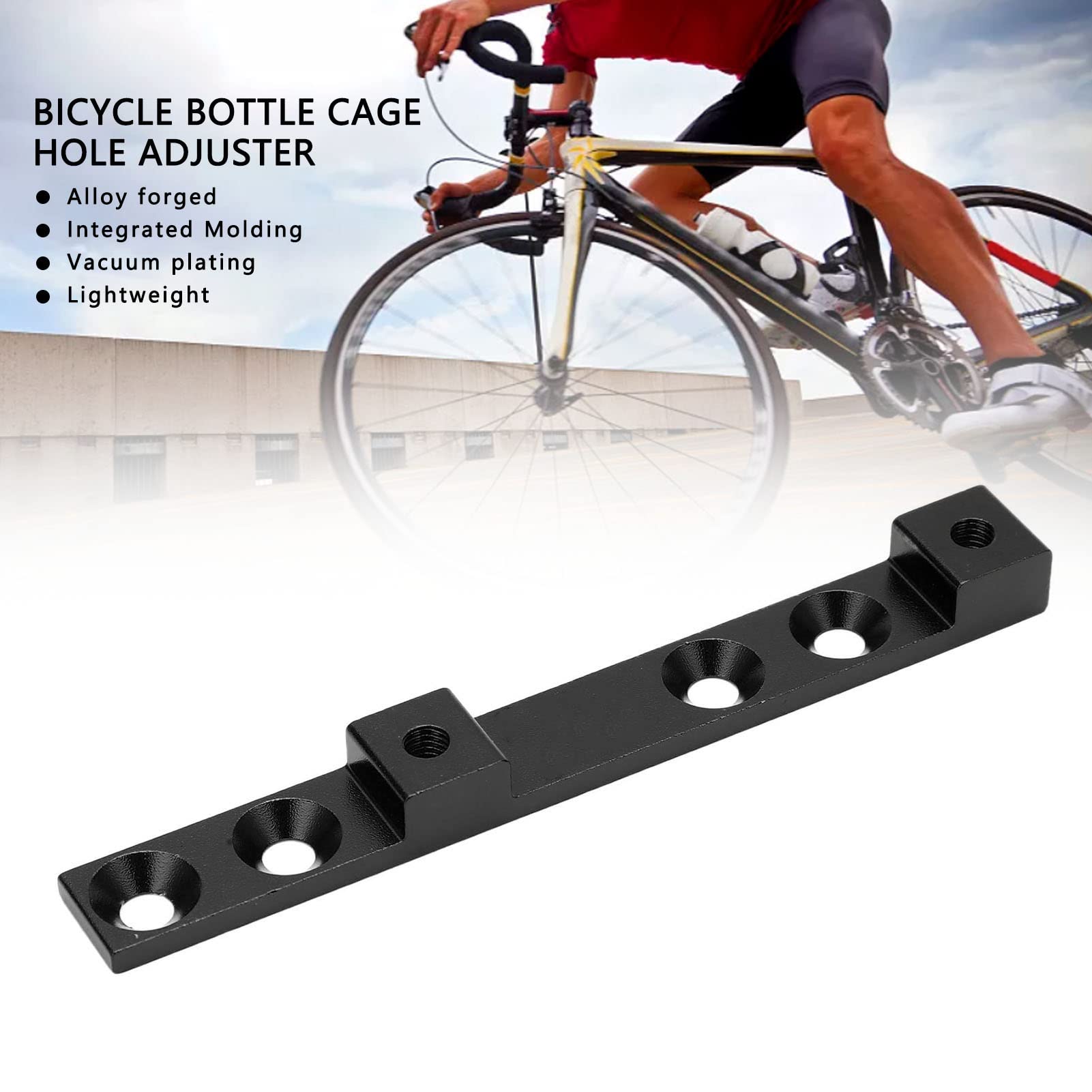 107 x 12 x 8mm Bike Bottle Cage Mounting Base, 4 Hole Bicycle Position ...