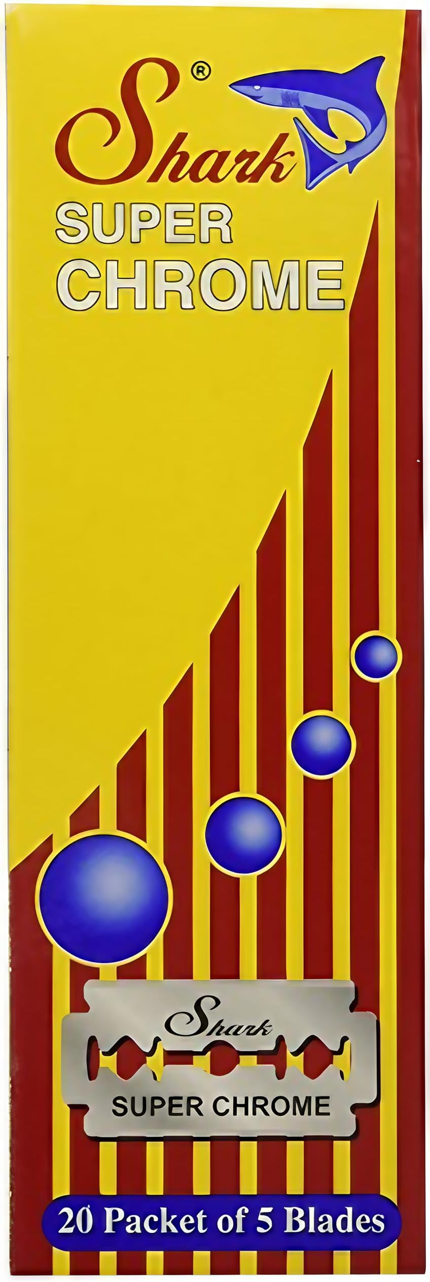 Amazon.com: Shark Double Edge Safety Razor Blades, Super Chrome, 100 ...