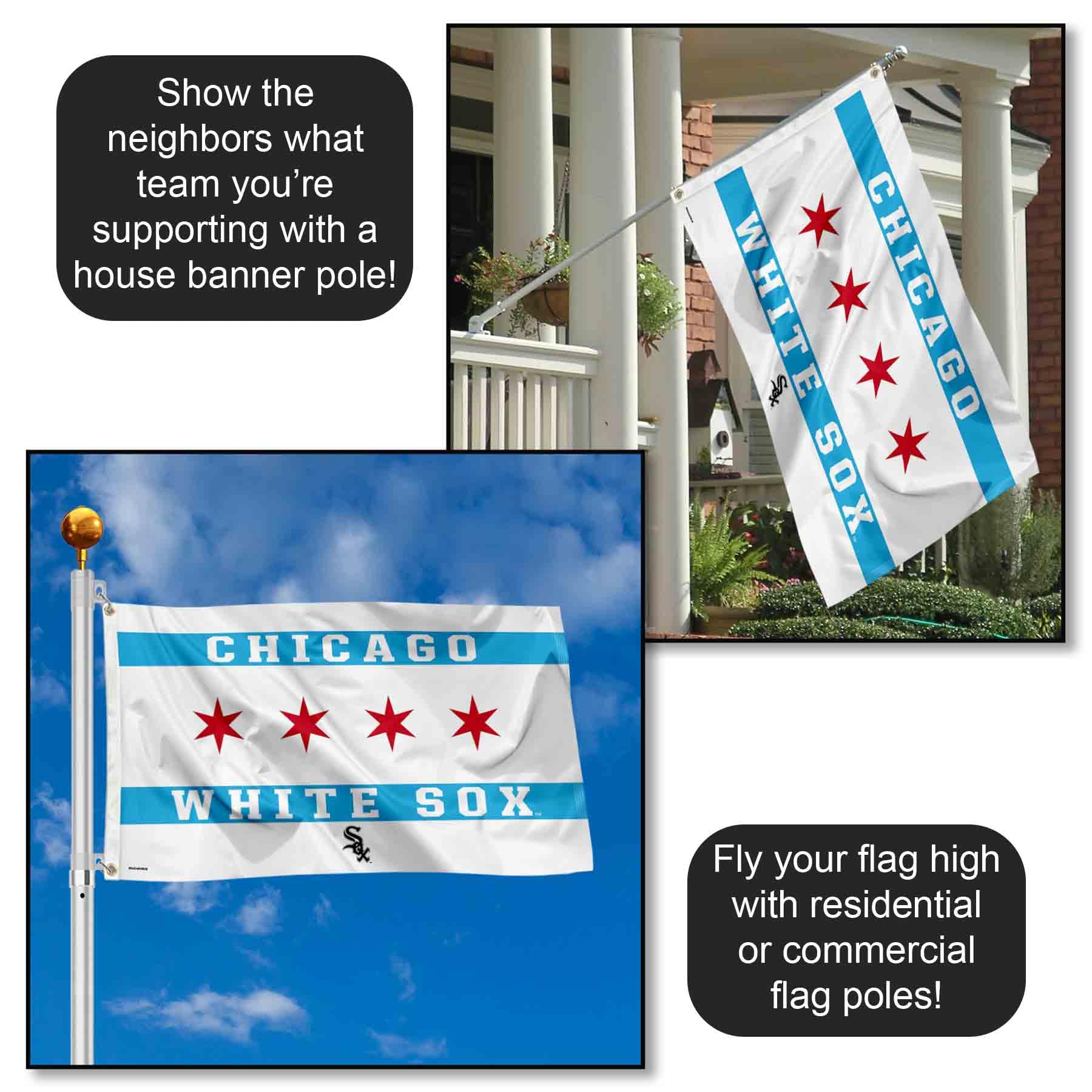 Officially Licensed MLB Flag 3’X5′ Chicago White Sox Flag – Flag Corps ...