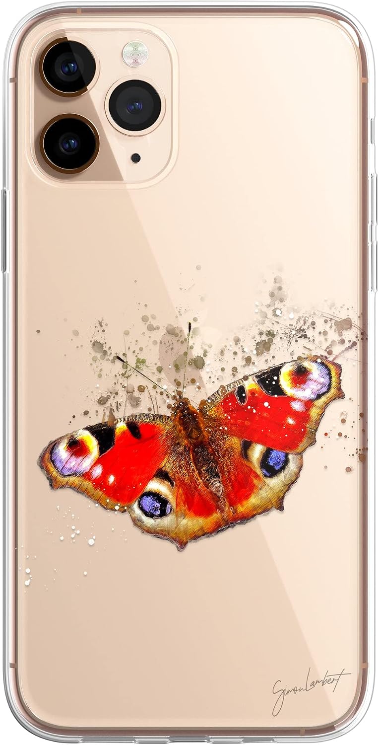 SmartGiftShop British Insects Case Splatter Art Clear Phone Cover Case ...