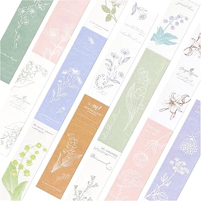 Amazon.com: 20 PCS Paper Bookmarks with Bas-Relief Nature-Imprinted ...