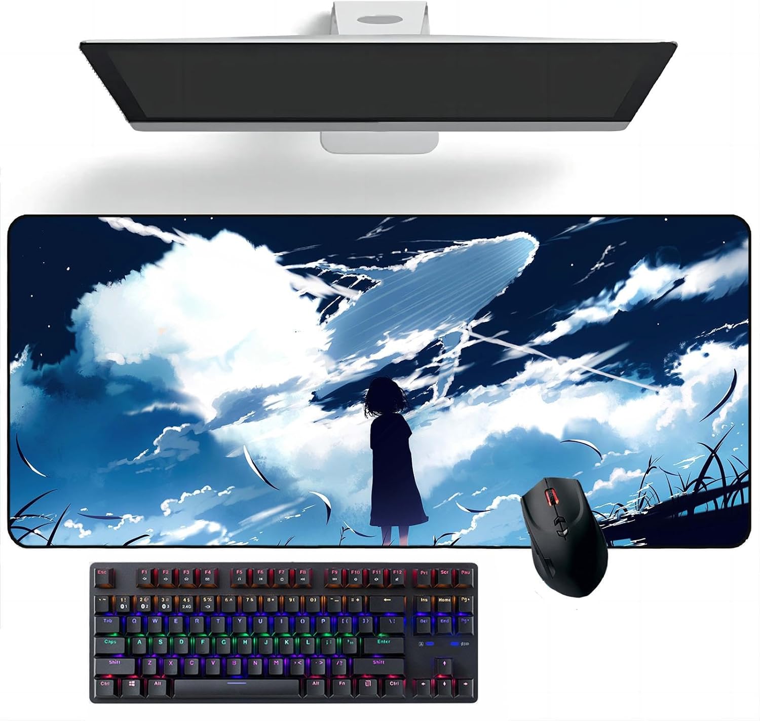 Amazon.com: ZEKYGPP Anime Mouse pad Anime Mouse Pads Deskmat Keyboard ...