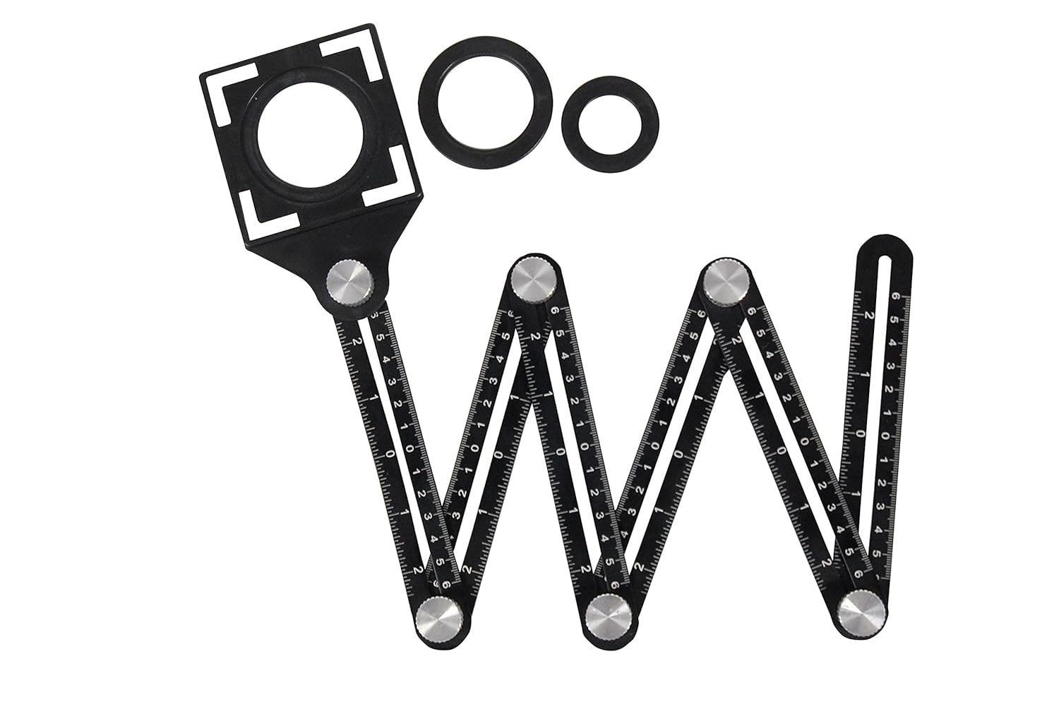 Heptik Aluminium Alloy Six Side Measuring Ruler/Ceramic Tile Hole ...