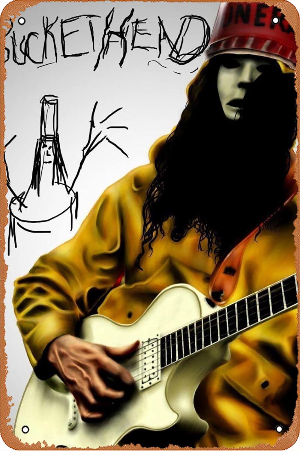 Amazon.com : Buckethead Poster Band Poster (19) Metal Sign Vintage ...