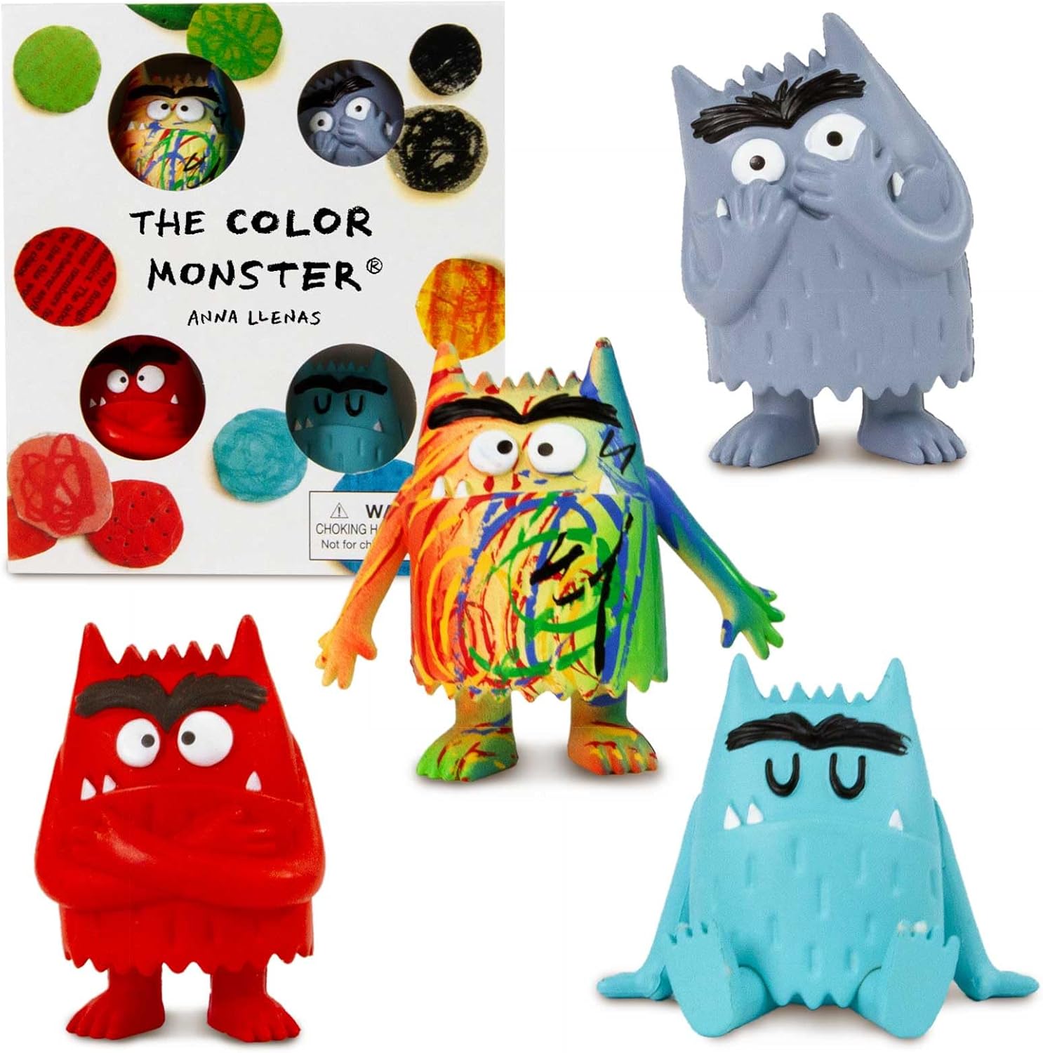 Amazon.com: Color Monster 4 Piece Figurine Set - Emotional Learning ...