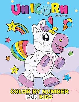 Unicorn Collection Color by Number for Kids: Coloring Books For Girls ...