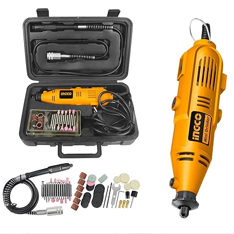 INGCO Mini Grinder Kit, 6 Adjusting Speed, 130w Min Size Electric ...