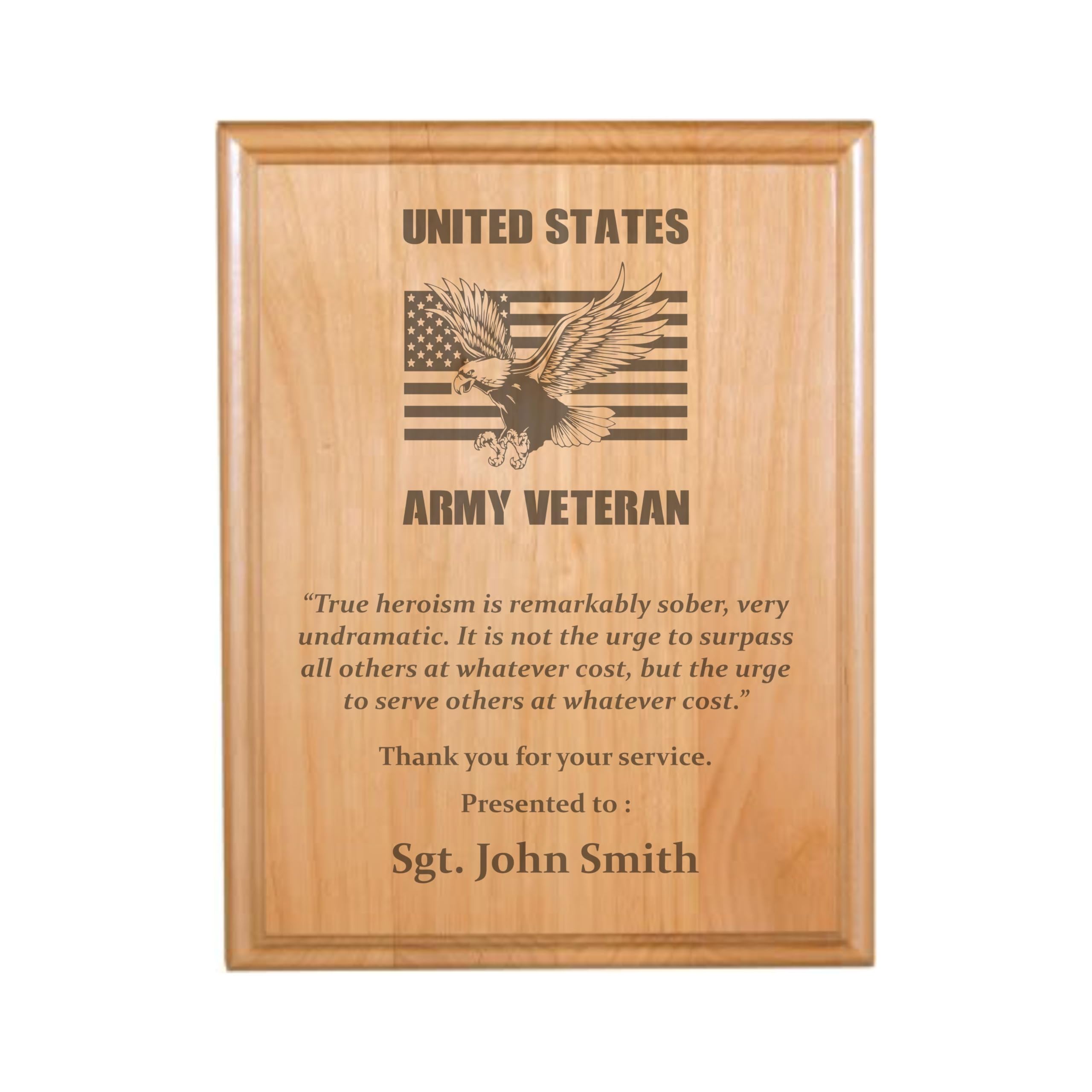 Unique Military Plaques ARMY NCO Rank Cutout Hanging Wall Plaques Army