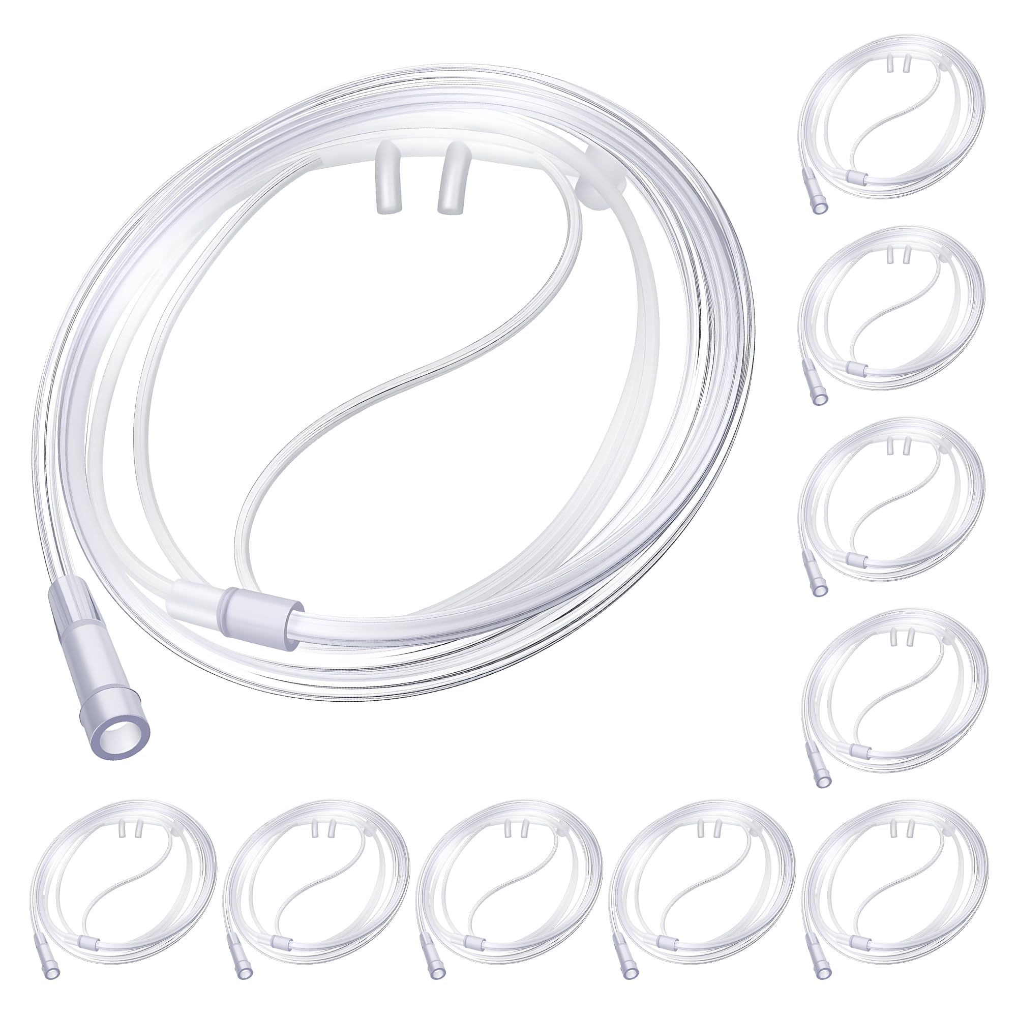 Snapklik.com : Anglechic 10 Pack 4Ft Adult Oxygen Nasal Cannula, Soft ...