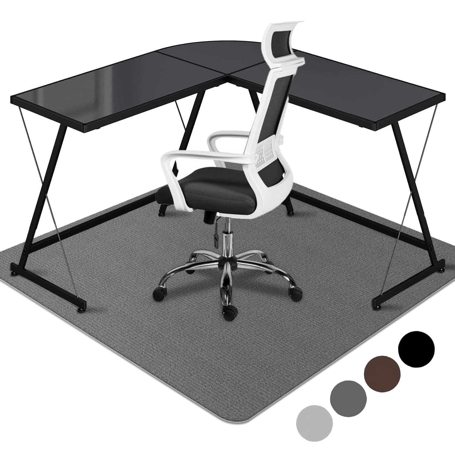 Office Hardwood Floor Chair Mat - Computer Chair Mat for Hardwood ...