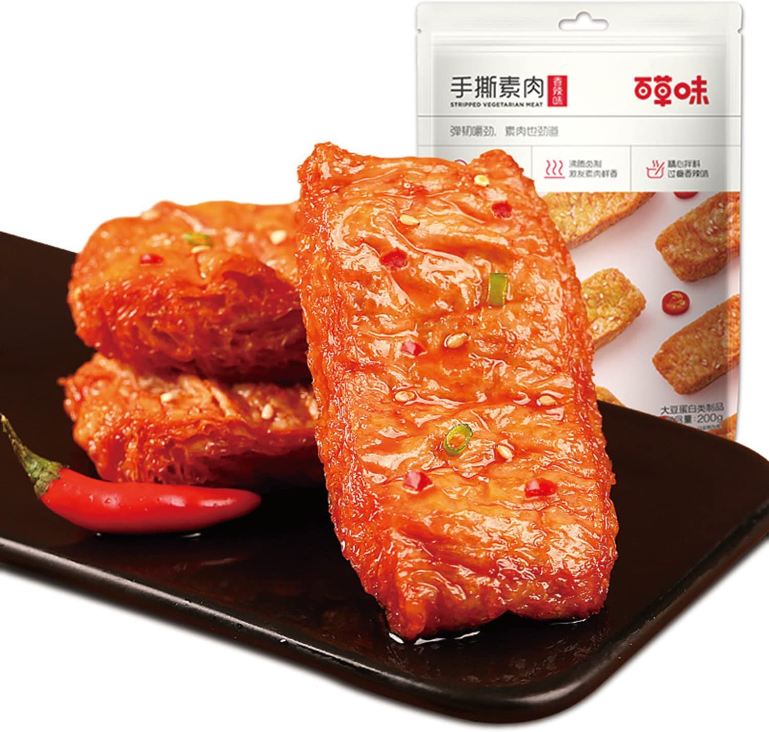 Amazon.com : Spicy Strips - Spicy Gluten Latiao, Chinese Special Casual ...