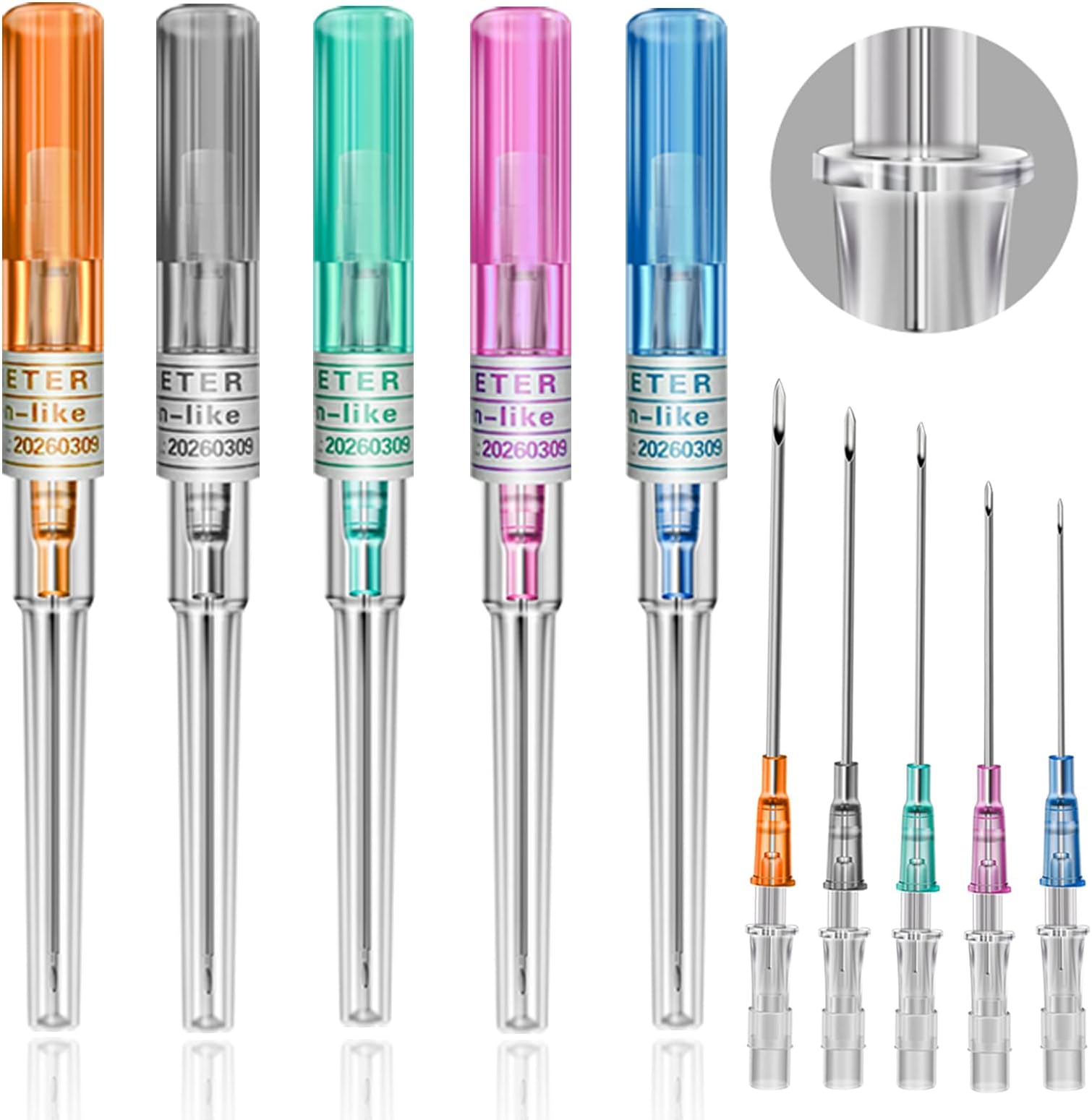 Amazon.com: Piercing Needles,50PCS 16G IV Catheter Needles 16 Gauge ...