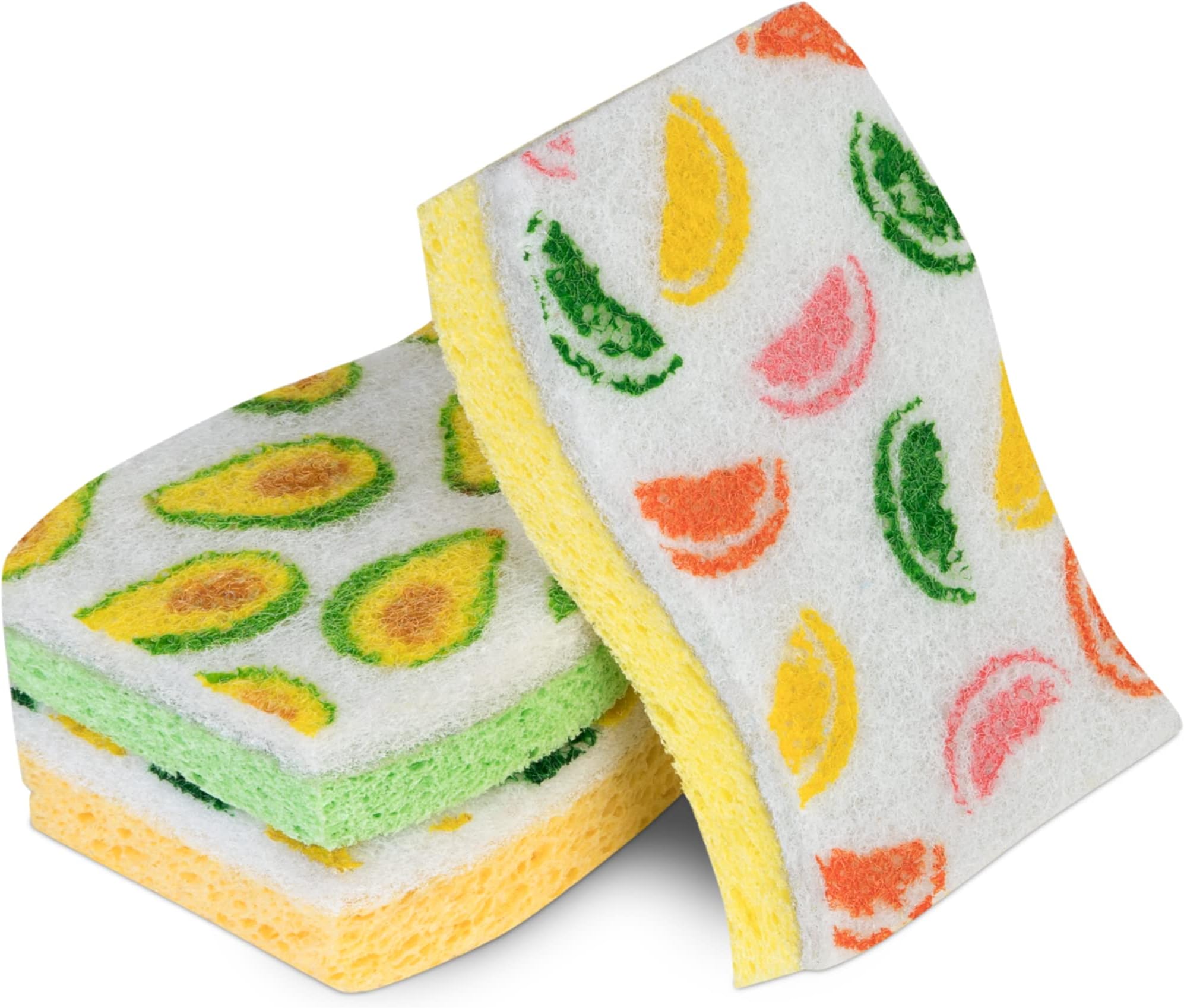 Amazon.com: Smart Design Non-Scratch Cellulose Smart Scrub Sponge - Set ...