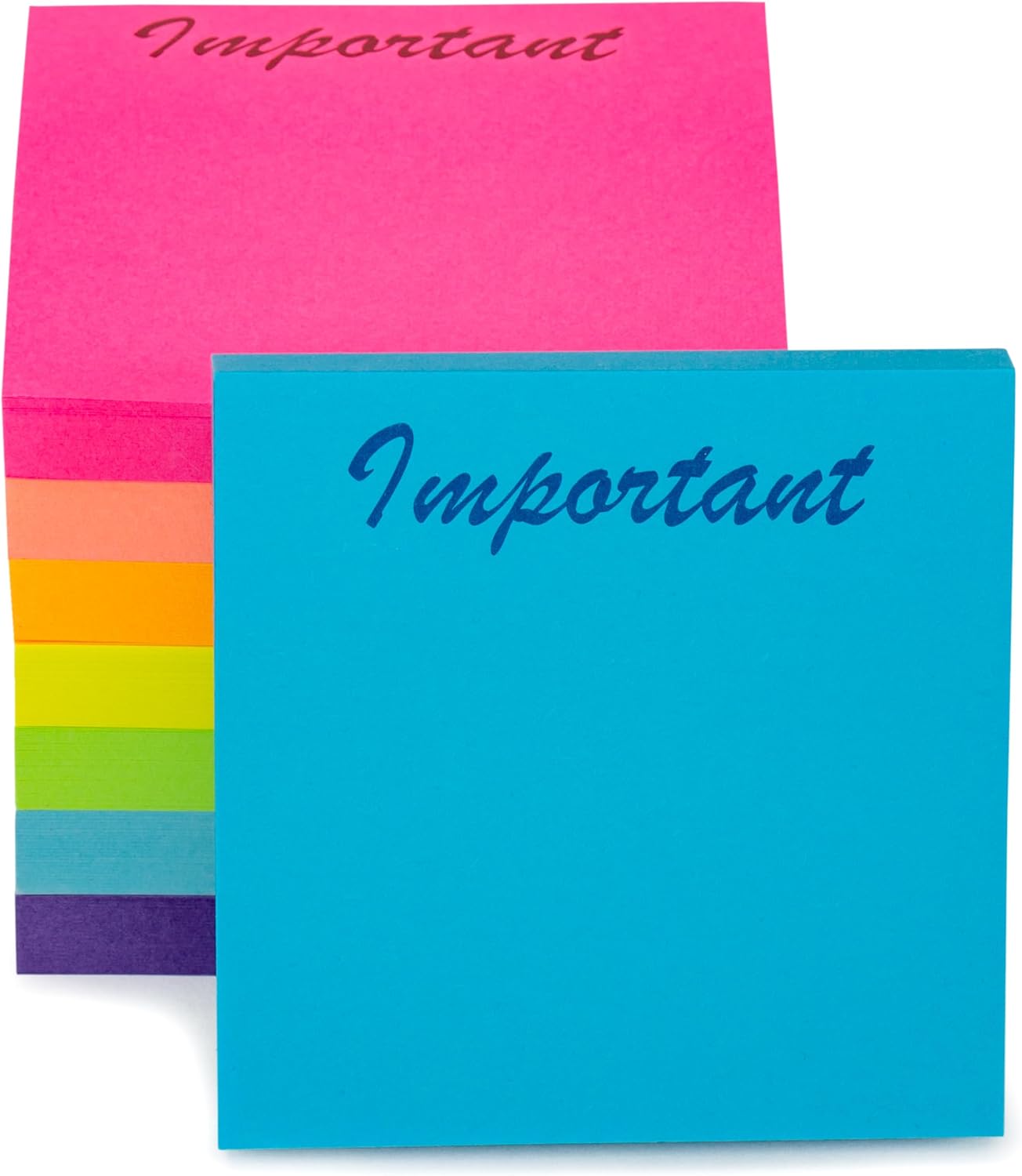 Amazon.com : 800 to Do Pre-Labeled Sticky Notes Bright Colors Self ...