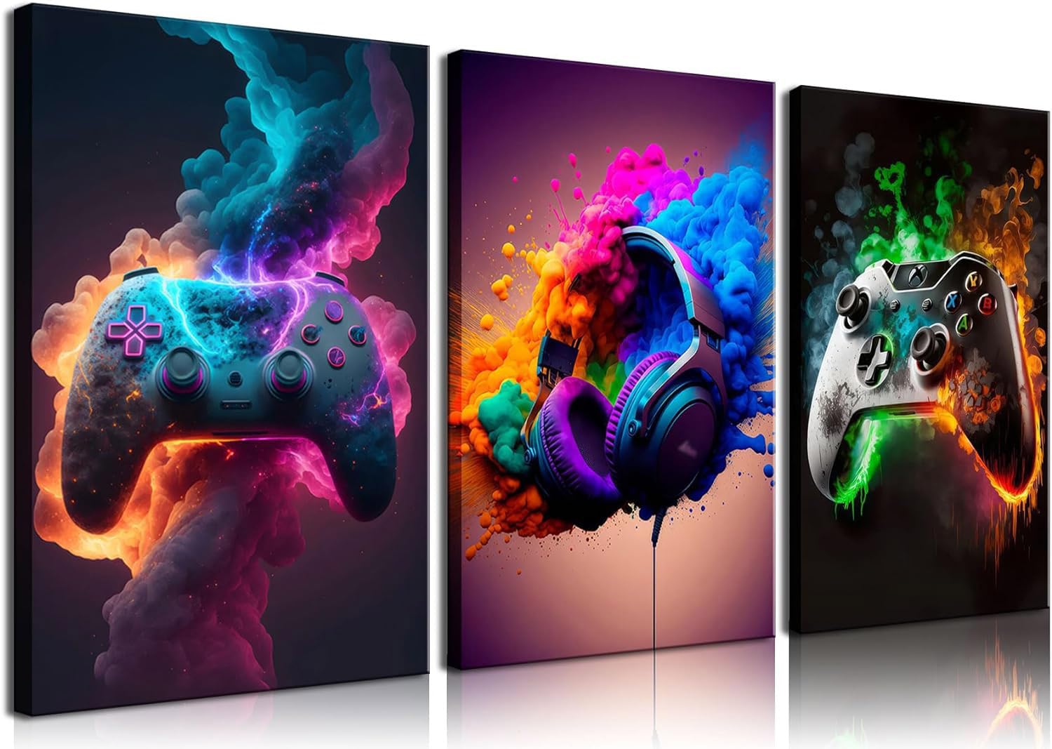 BGFCE Gaming Room Decor Wall Art, Video Gaming Theme Decor Gaming Room ...