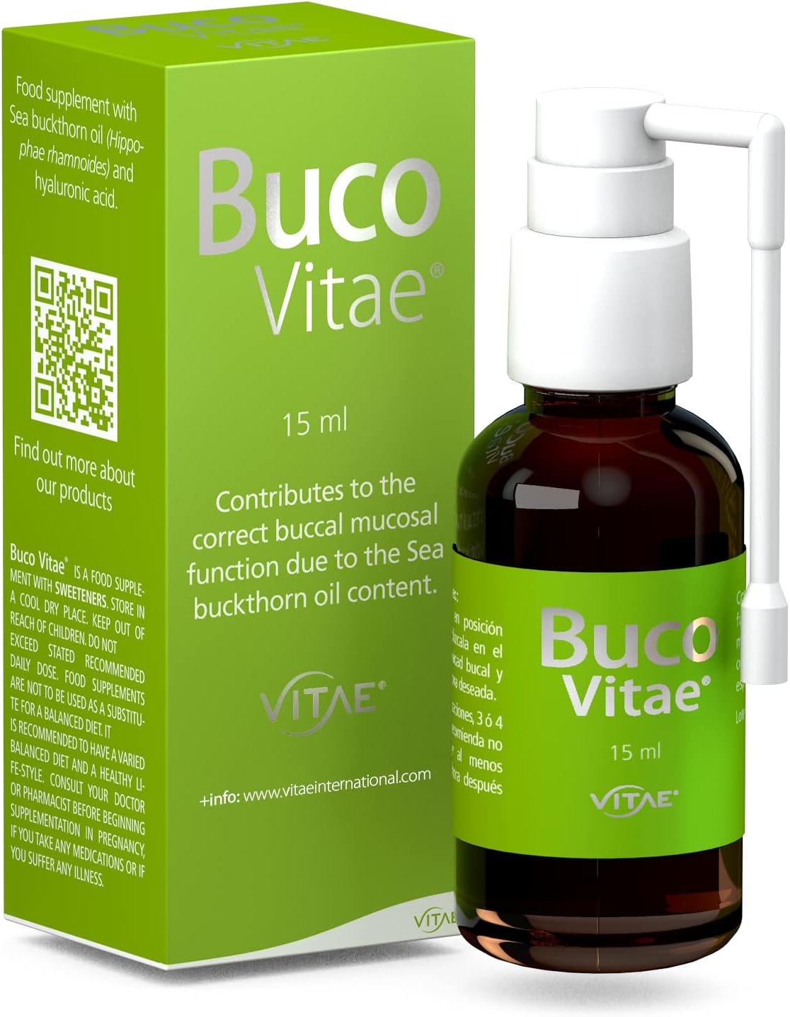 Vitae Buco Vitae 15ml | Spray aftas bucales | Cuidado Garganta | Ácido ...