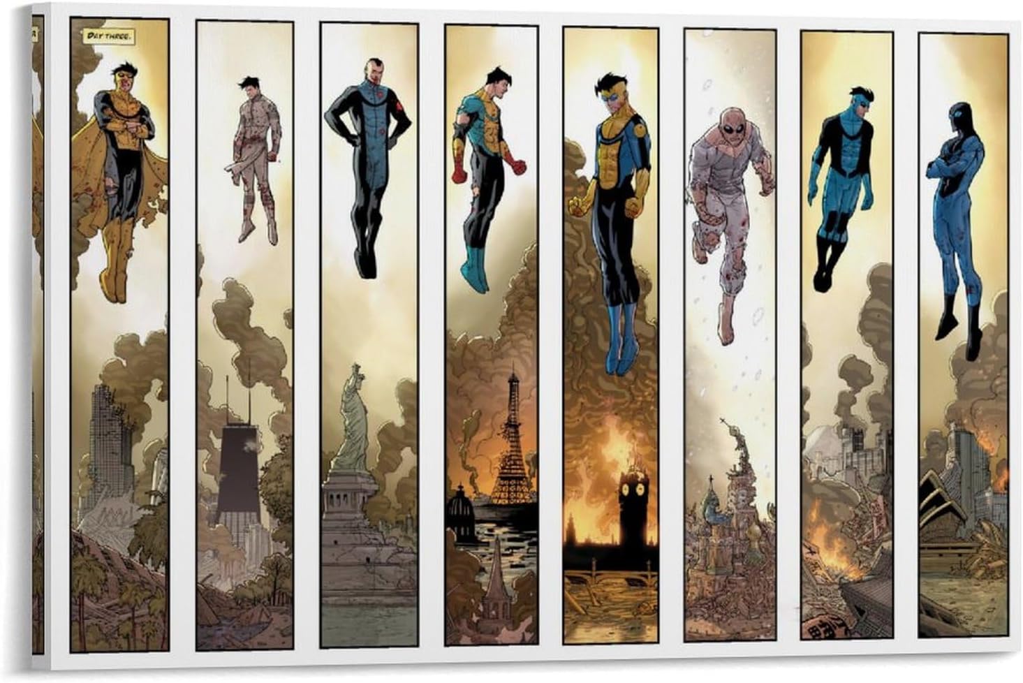 Amazon.com: DFVBNH Invincible Anime Poster Cool Comics Style Aesthetic ...