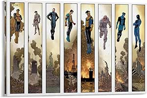 Amazon.com: DFVBNH Invincible Anime Poster Cool Comics Style Aesthetic ...