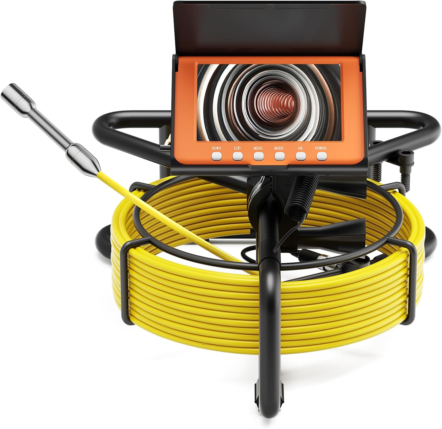 Sewer Camera 100FT/30M, Wohuole Pipe Inspection Camera with 6pcs LEDs ...