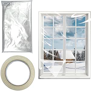 AYWEDIY Winter Window Insulation Kit,Indoor Plastic Shrink Film, Thick ...