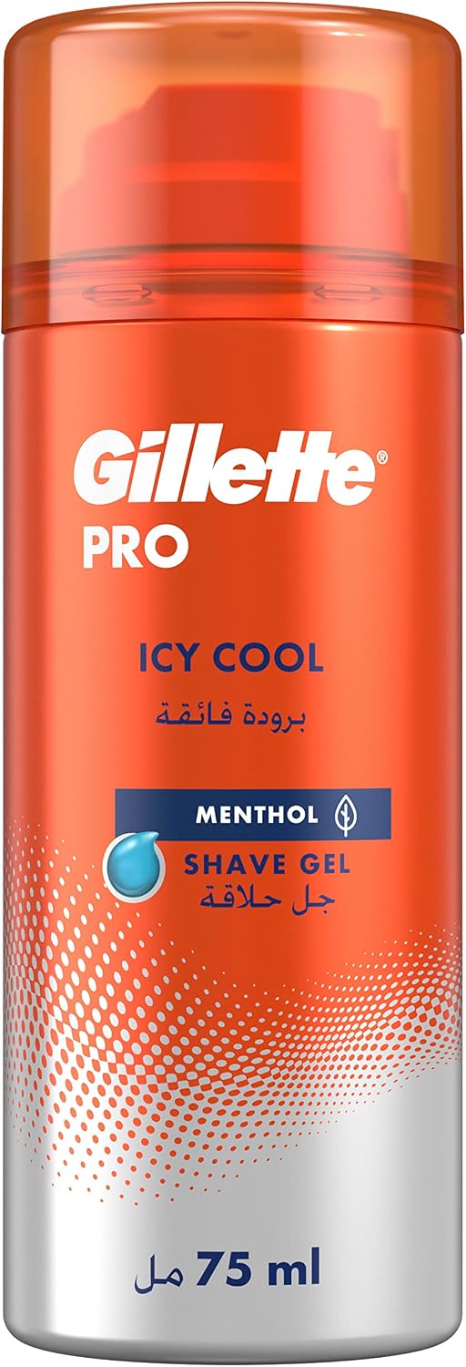 Gillette Pro Shave Gel Icy Cool Menthol 75ml : Amazon.ae: Health