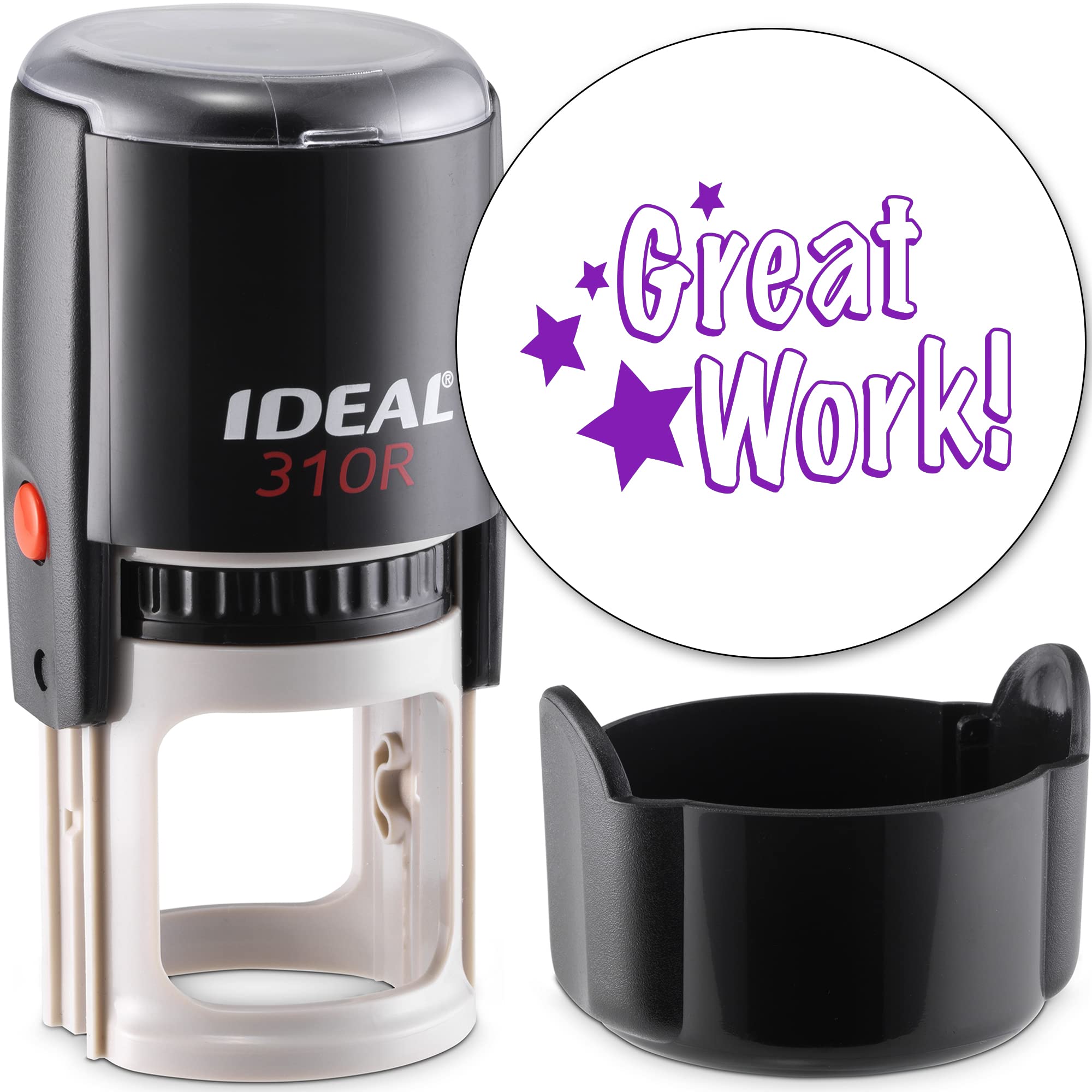 Snapklik.com : MaxMark Round Teacher Self Inking Stamp - Great Work ...