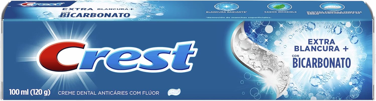 Crest Pasta Dental Anticaries Baking Soda Extra Blancura Con ...