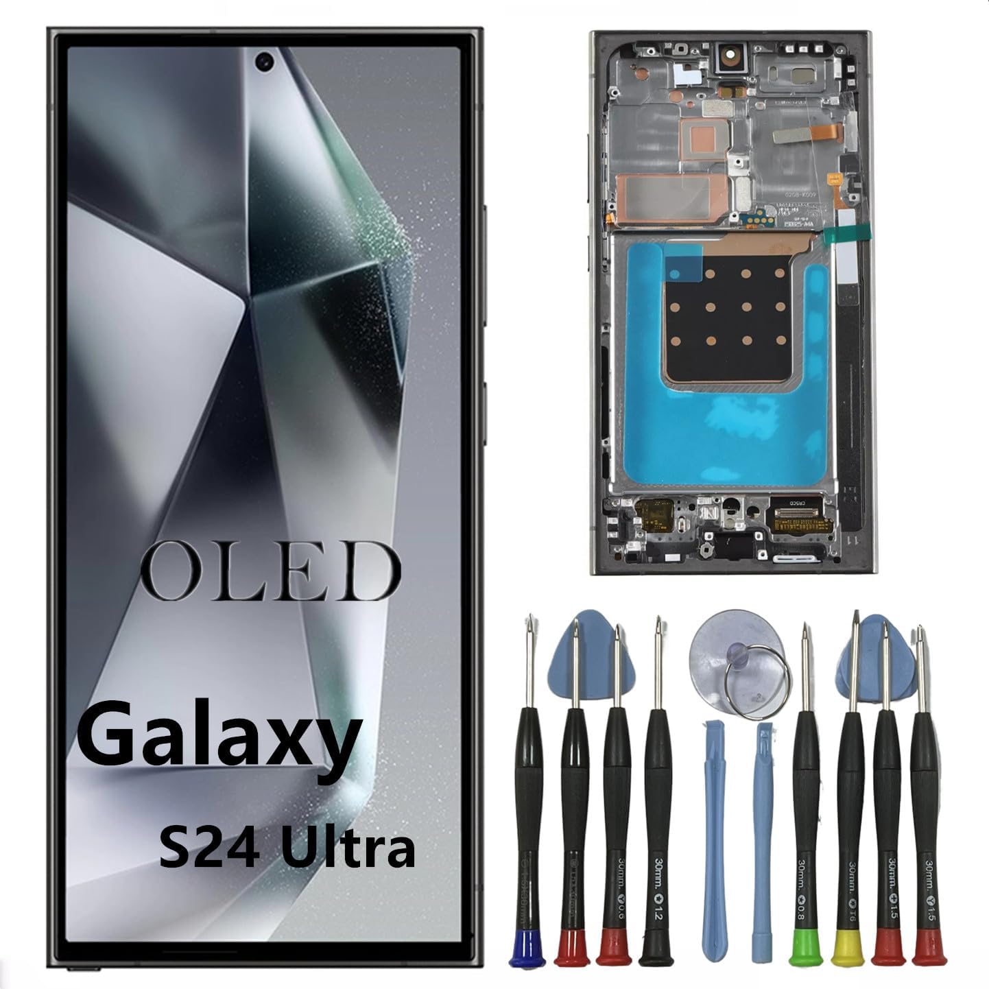 Amazon.com: OLED Galaxy S24 Ultra Screen Replacement for Samsung ...