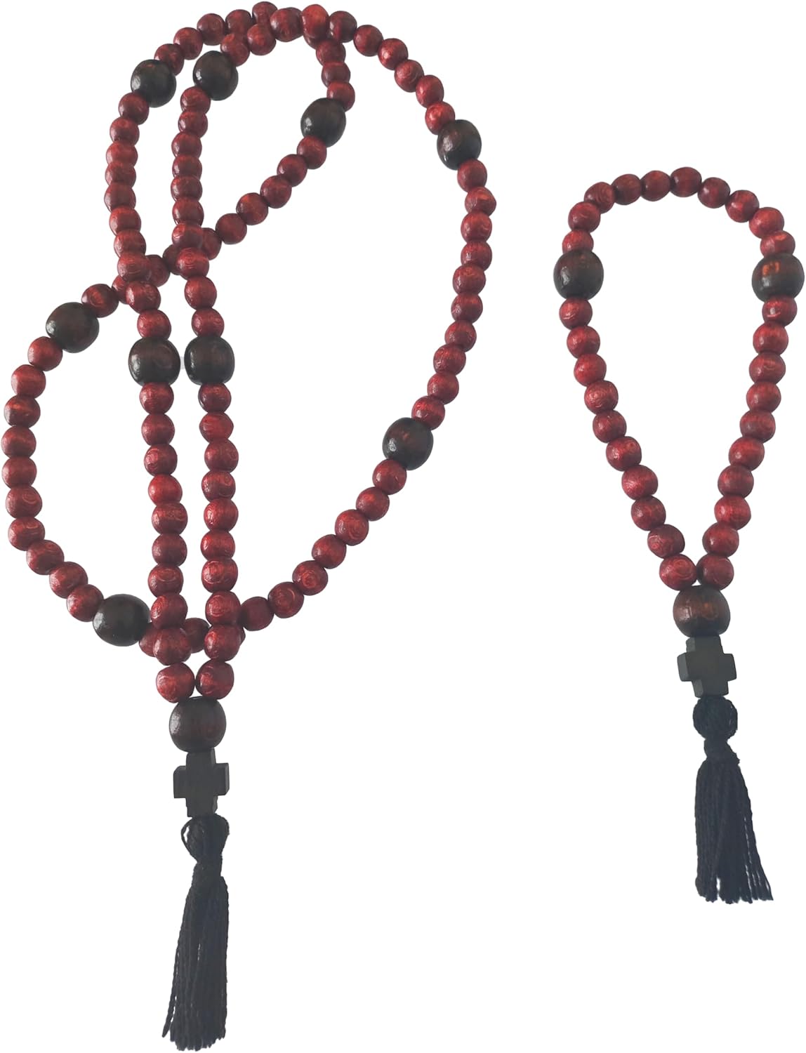 Amazon.com: Christian Komboskoini Prayer Rope Orthodox Wooden Chotki 30 ...