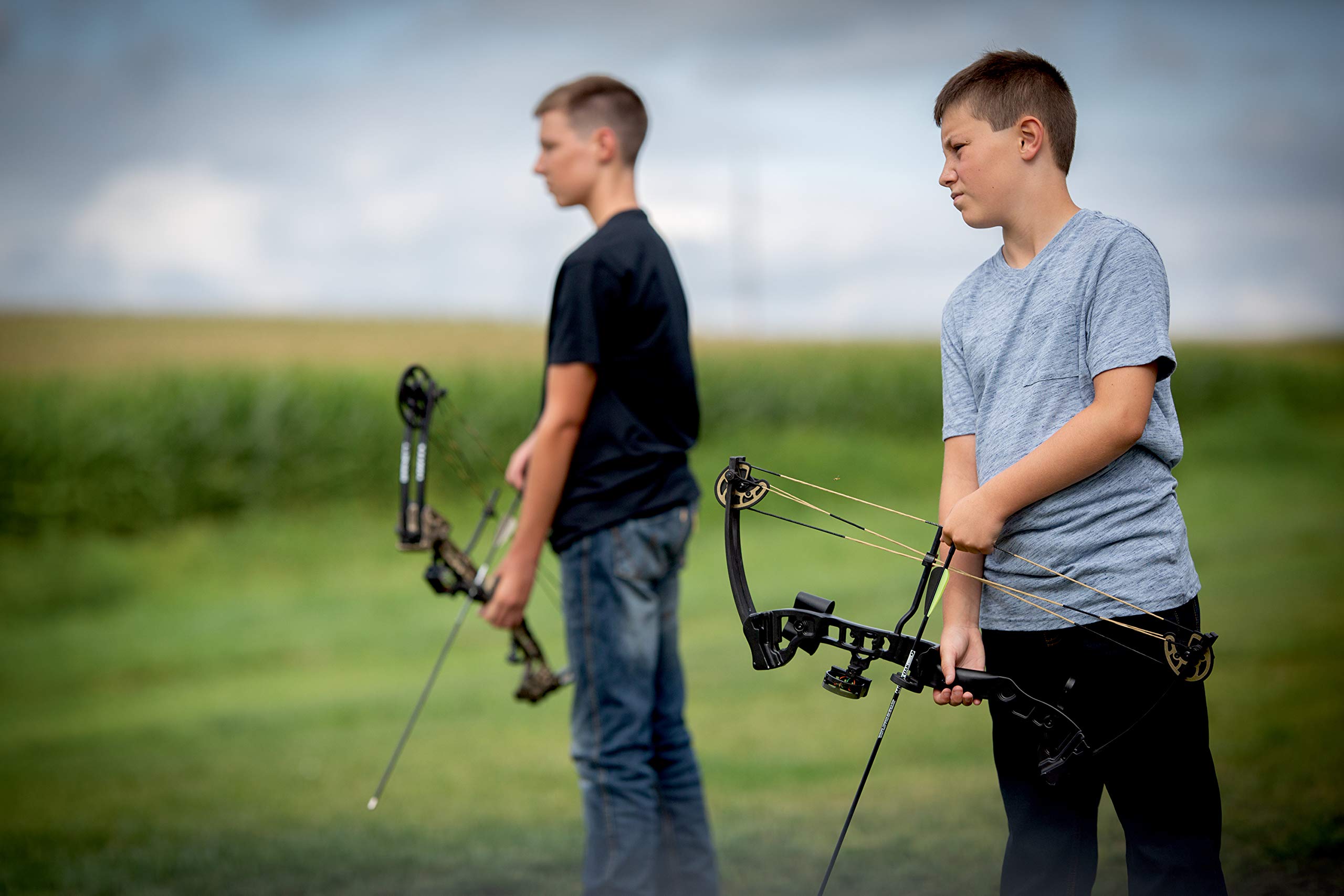 Barnett Vortex Lite Youth Compound Bow, 18-29lb Draw Weight, Mossy Oak ...