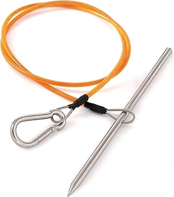 Amazon.com : Pacific Reef Spearfishing Stringer w/Carabiner | Fish ...