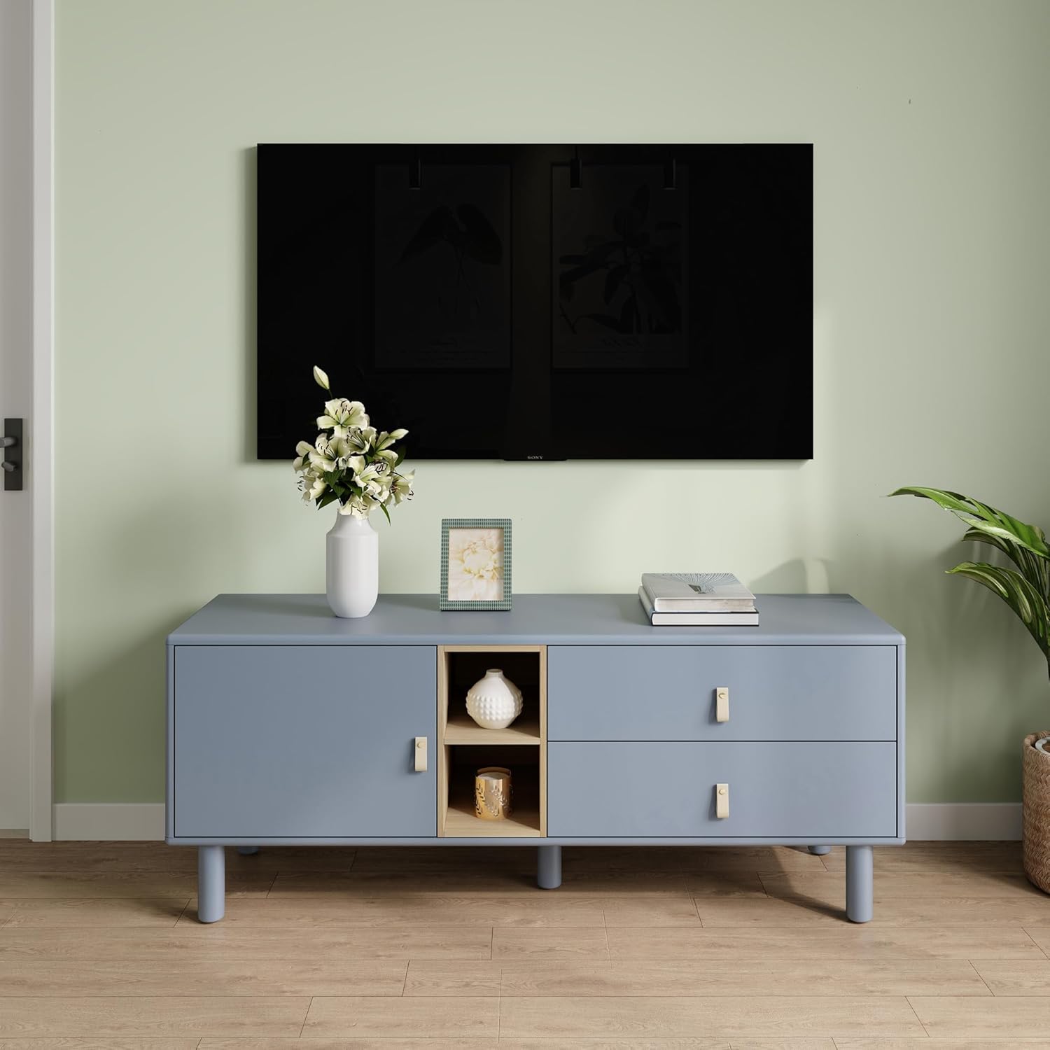 Amazon.com: Generic HHYY Modern TV Cabinet, Drawer TV Cabinet with Door ...