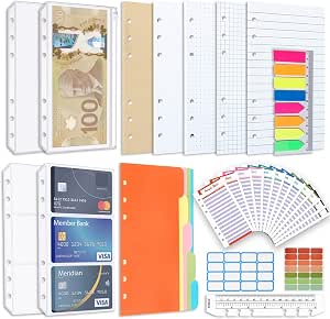 AMTAM A6 Refill Paper set, A6 Flipchart Paper With 6 Holes And ...