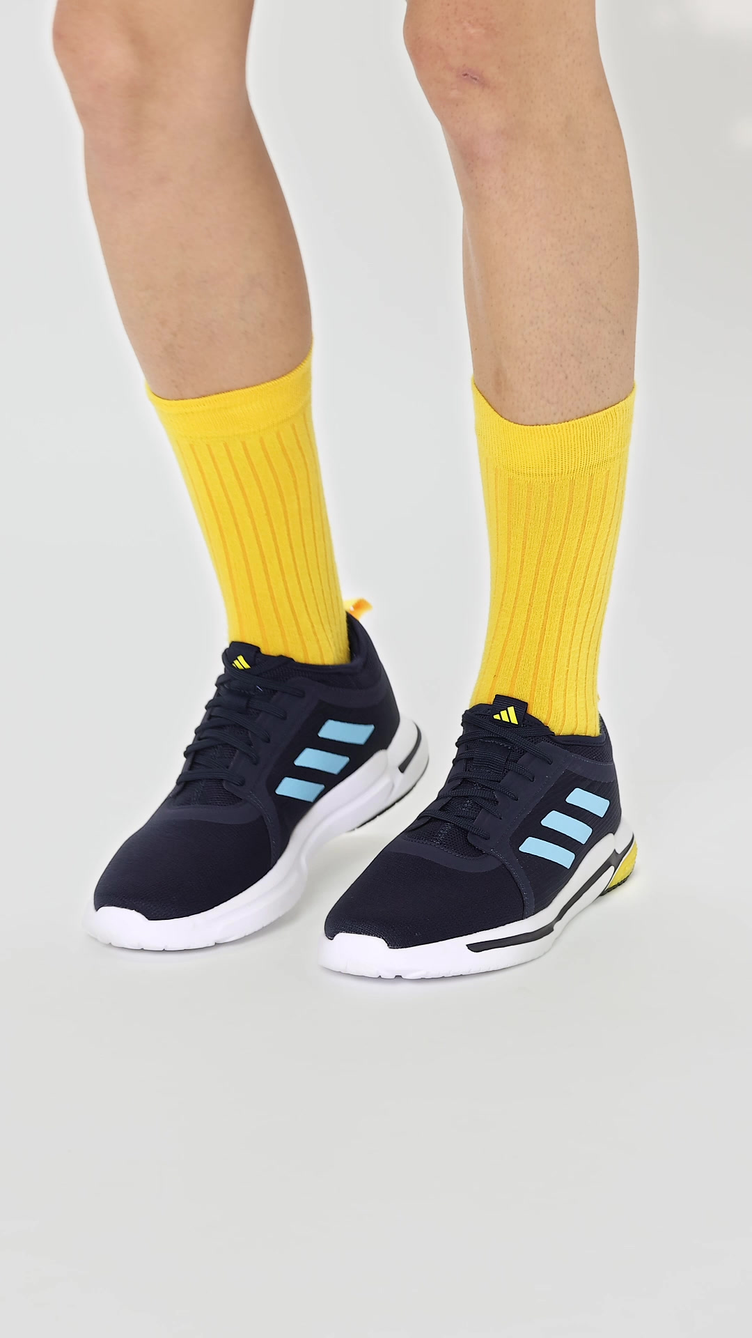 Watch adidas Mens Track-One Legink/SEBLBU/Spark Running Shoe on Amazon Live