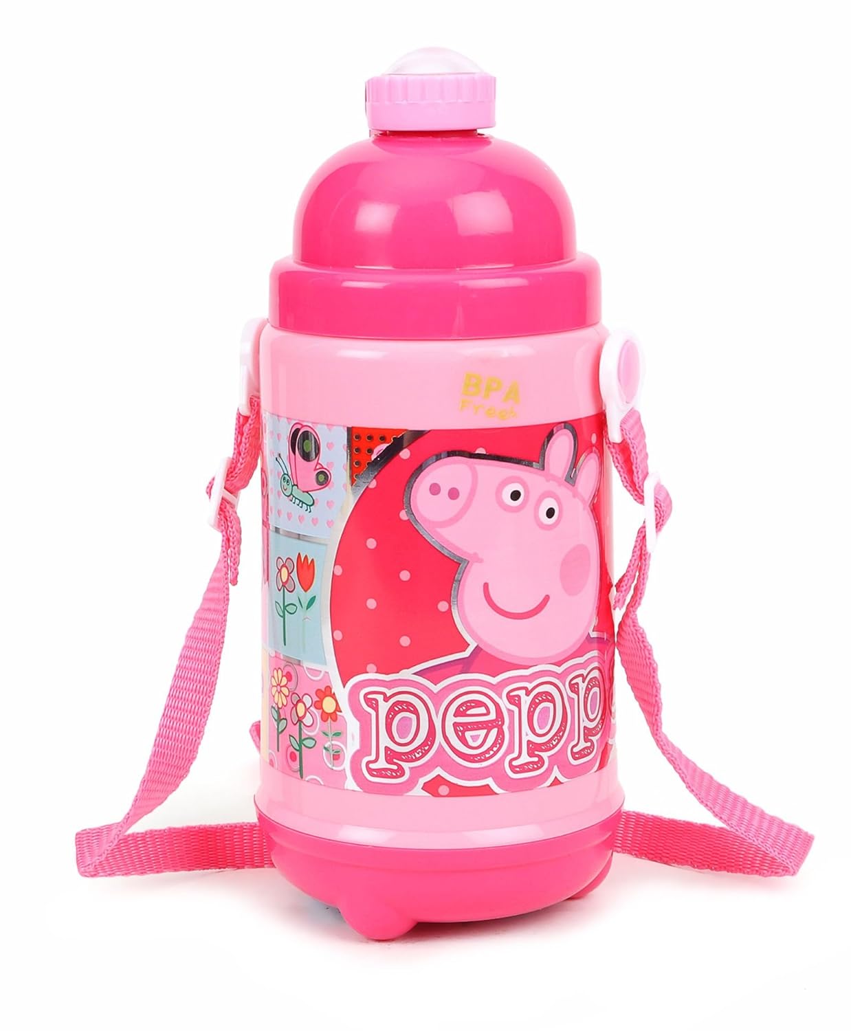 Peppa Pig Plastic Water Bottle, 480ml, Pink : Amazon.in: Home & Kitchen
