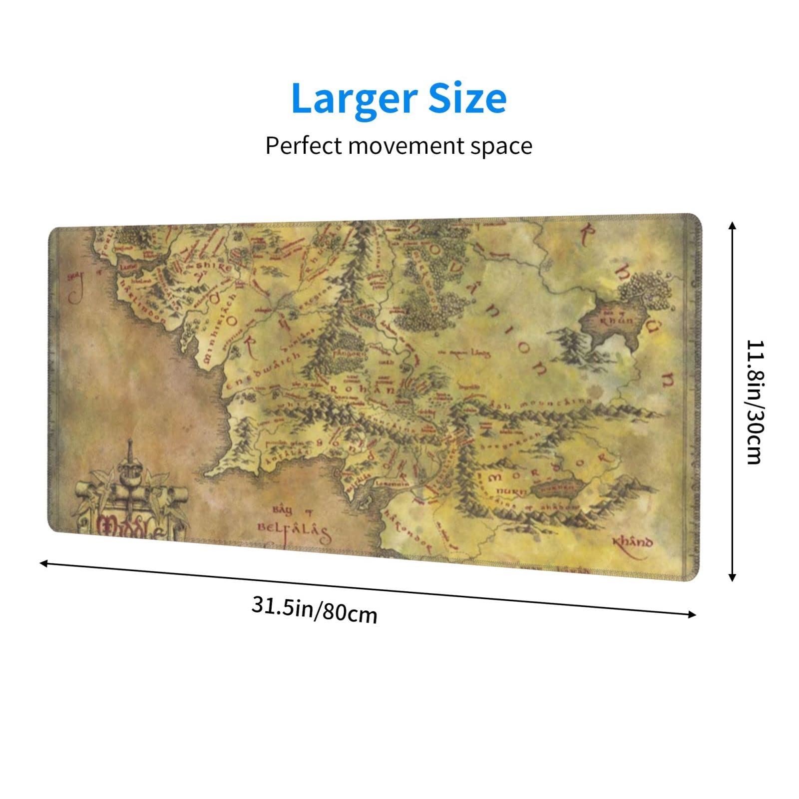 Map Of Middle Earth Extended