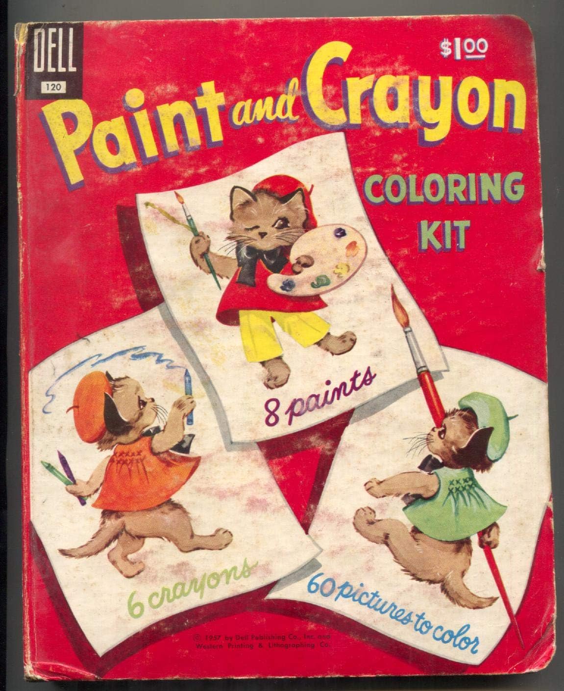Amazon.com: Dell Paint and Crayon Coloring Kit #120 1957 : Collectibles ...