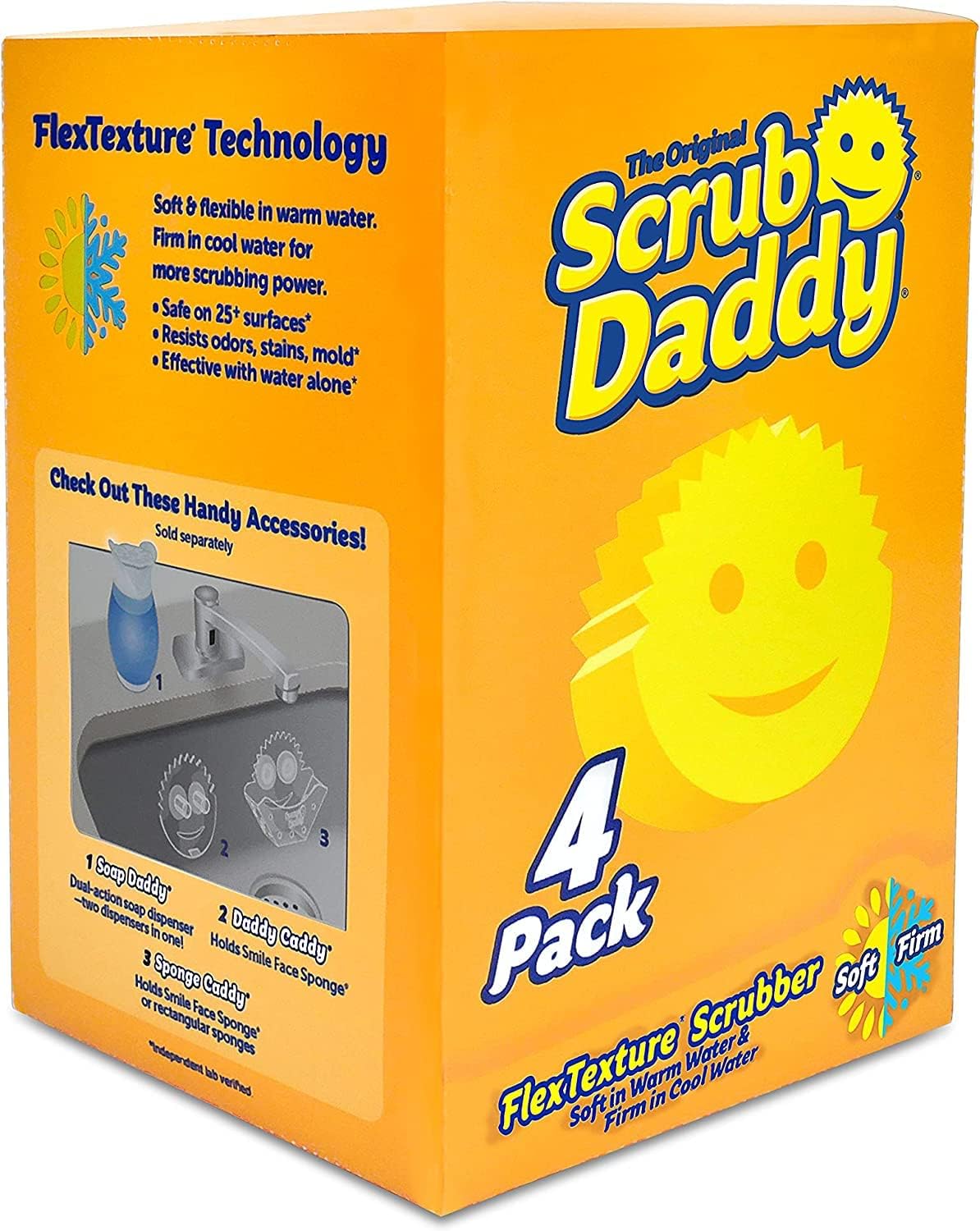 Amazon.com: Scrub Daddy Sponge Set - Winter Shapes - Non Scratch ...