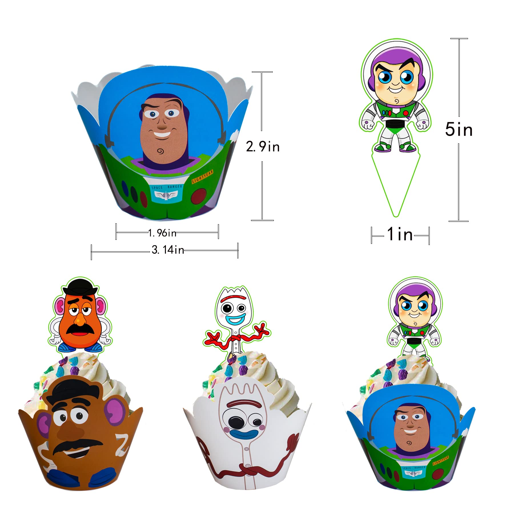 Buzz Lightyear Cupcake Toppers