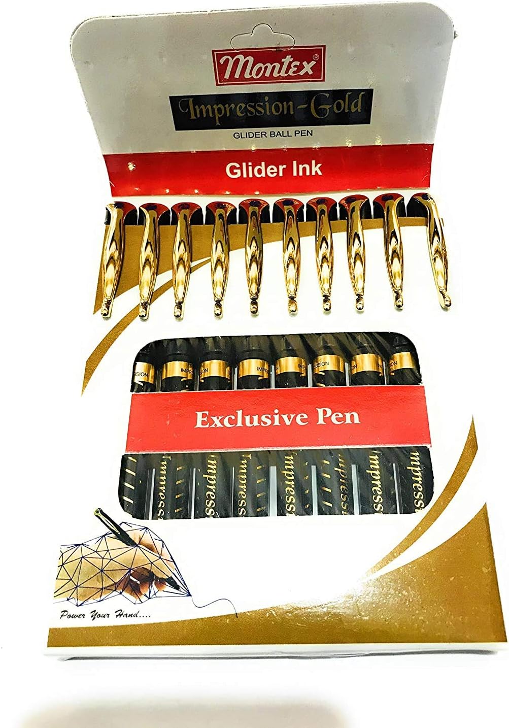 Montex Mega Top Ball Pen ,Blue - Pack of 10 : Amazon.in: Home & Kitchen