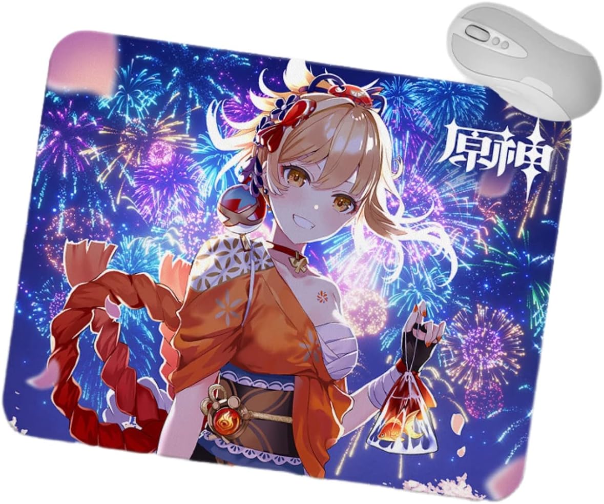 Amazon.com: Znosng Game Computer Mouse Game Square Mouse Pad Anti-Slip ...