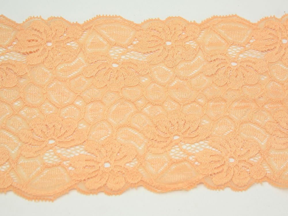 Amazon.com: 13cm Extra Wide Stretch Peach Decorative Lace Trimming ...